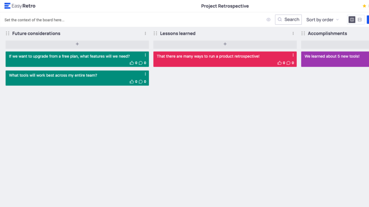 5 free online project retrospective tools | Think Company